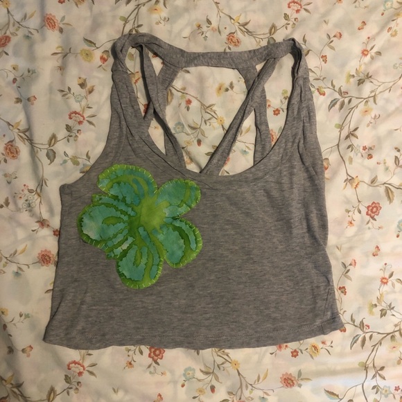 Zenana Outfitters | Tops | Upcycled Grey Cross Cross Back Tank Top And ...